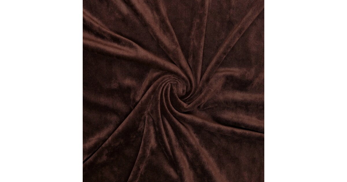 Úplet Nicky velur hnědý | DůmLátek.cz - látky, metráž, galanterie