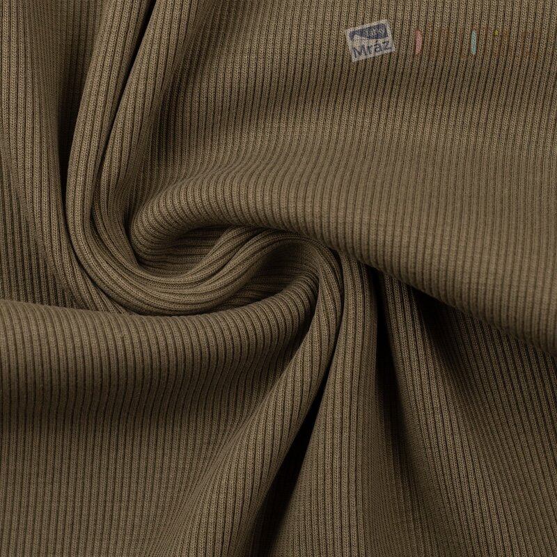 Náplet žebrovaný khaki - 50 cm tunel | DůmLátek.cz - látky, metráž ...